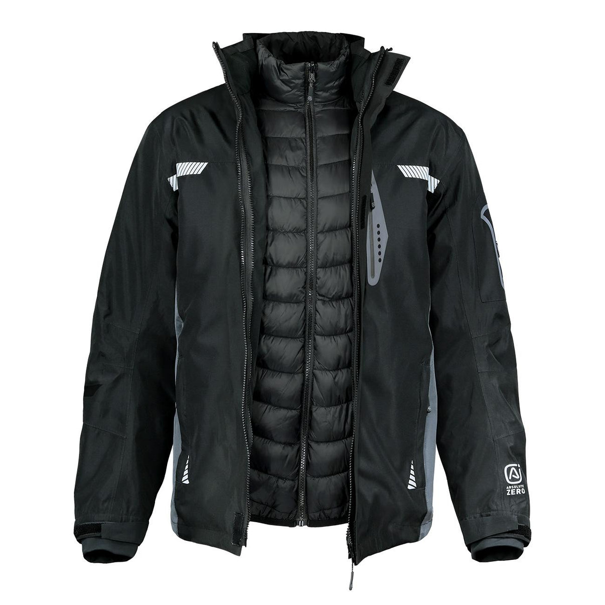 Parka Térmica Hombre 3 en 1 Absolute Zero Z-8000 Negro – Elementalsafety